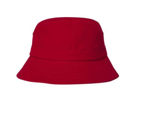 Kids Personalised Bucket Hats - Red - Oti & Marn